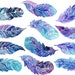 Galaxy Feathers, Celestial Feather,feather Clipart,instant Download ...