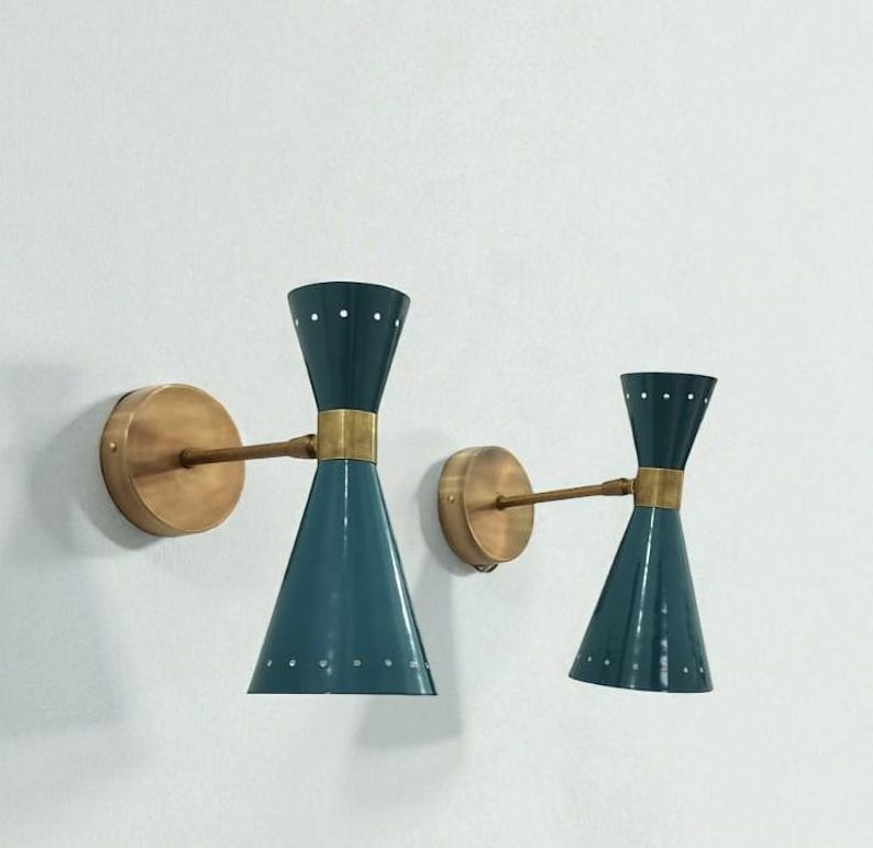 1950 Italian Mid-century Modern Wall Sconce – Brass Wall Light Scone - Etsy