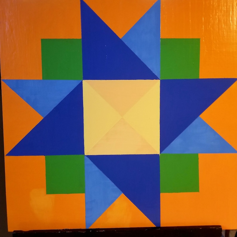 Friendship Star Pattern, Hand-painted Barn Quilt, 2' by 2' - Etsy