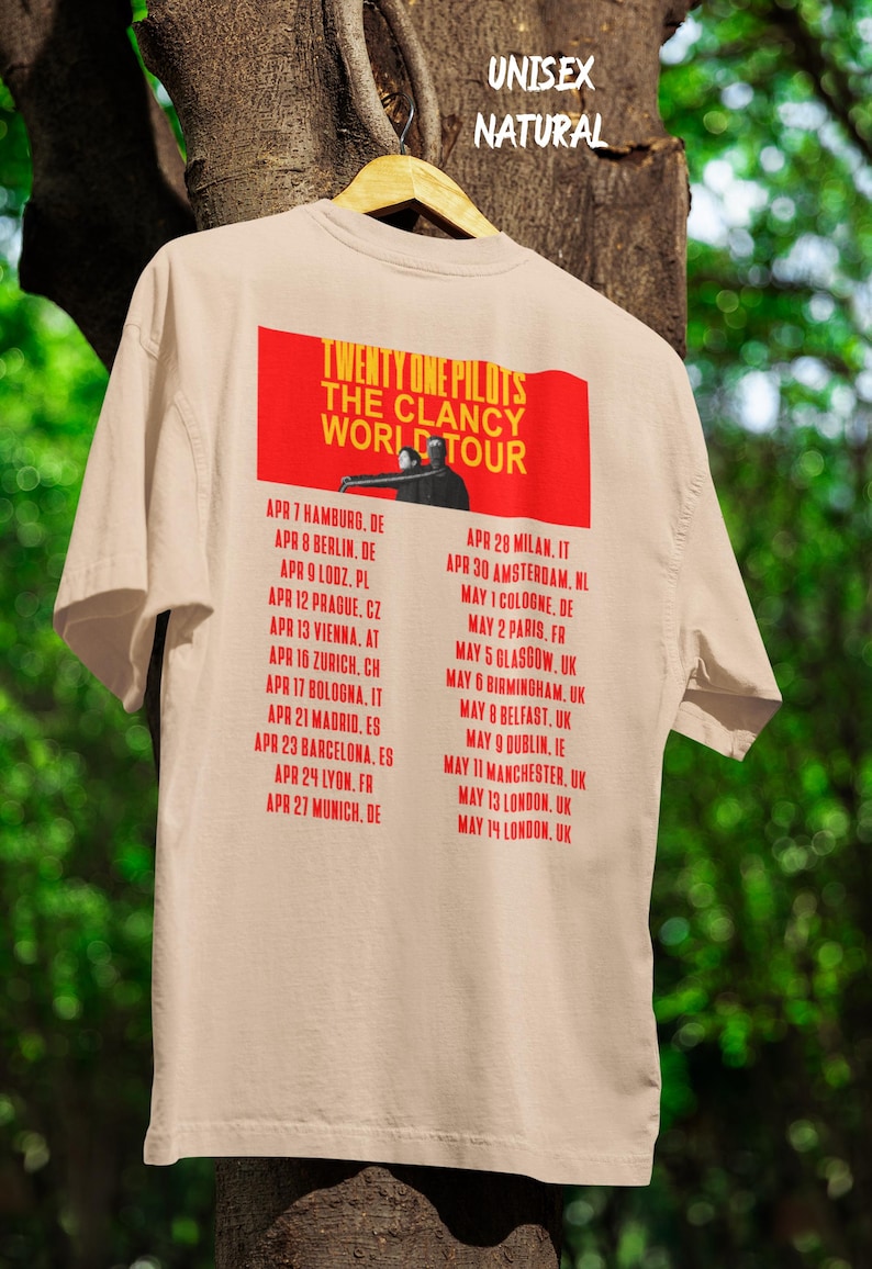 Twenty One Pilots Clancy World Tour 2026 T-Shirt, TOP Band Konzert ...
