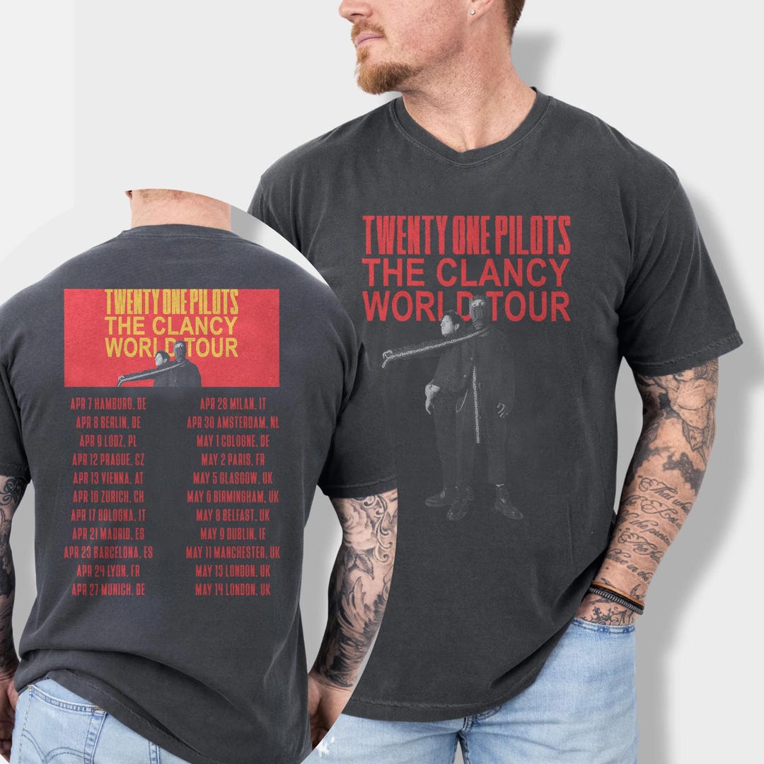 Twenty One Pilots Clancy World Tour 2026 T-Shirt, TOP Band Konzert ...