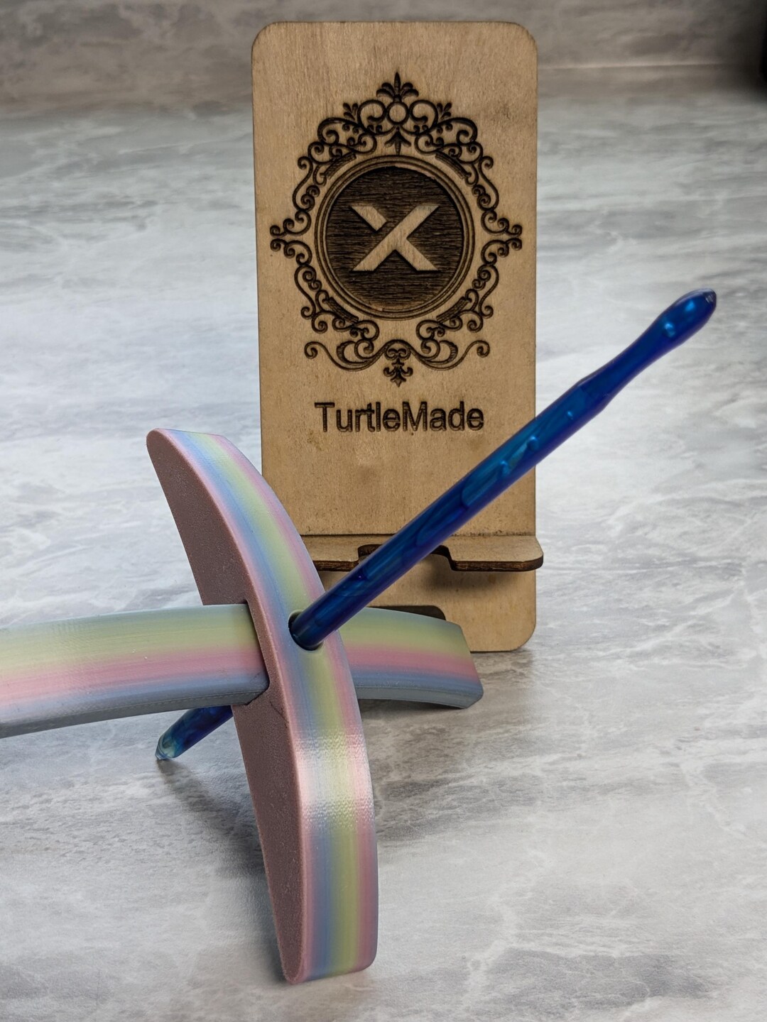 Standard Turkish Spindle 3D Printed Silky Pastel Rainbow Stripes - Etsy