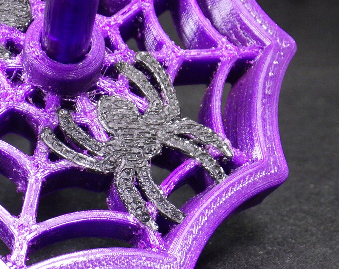 Spiders in the Web 3D Printed Round Whorl Spindle - Etsy