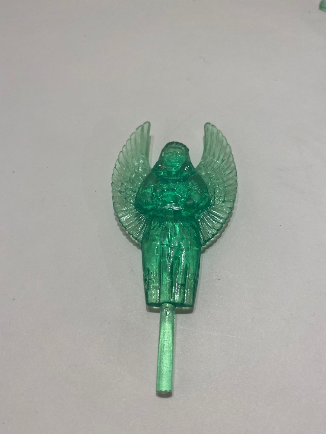 Vintage Plastic Green Tree Topper Angel for Ceramic Christmas Tree - Etsy