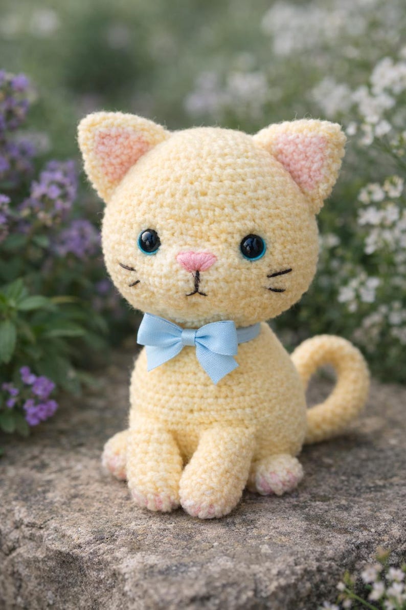 Patron de chat au crochet PDF – Jouet amigurumi pour chat | Peluche ...