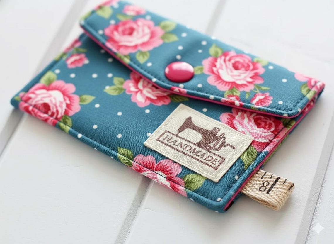 Mini Card Wallet Sewing Pattern PDF | Easy Card Holder Tutorial | Three ...