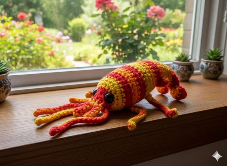 Shrimp Crochet Pattern – Easy Amigurumi Cherry Shrimp PDF Toy - Etsy