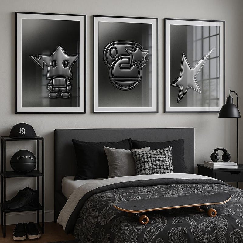 Chrome Aesthetic Poster - Etsy