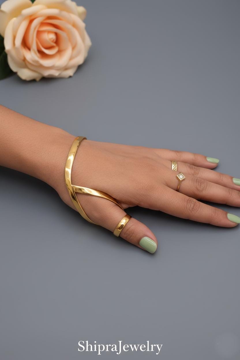 Handcrafted German Silver Arthritis Thumb Splint Bracelet Ring for CMC ...