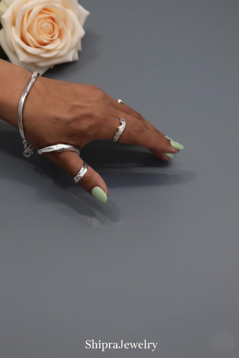 Handcrafted German Silver Arthritis Thumb Splint Bracelet Ring for CMC ...