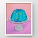 Goldfish Swimming in Blue Jello. Print From My Original Painting. - Etsy
