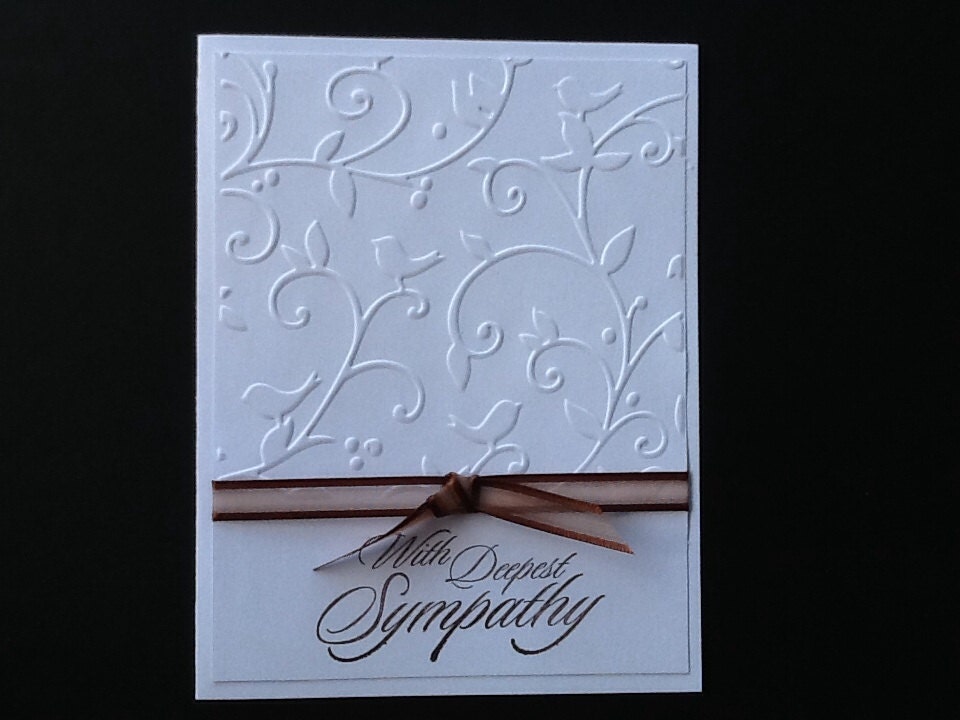 Sympathy Card Handmade - Etsy