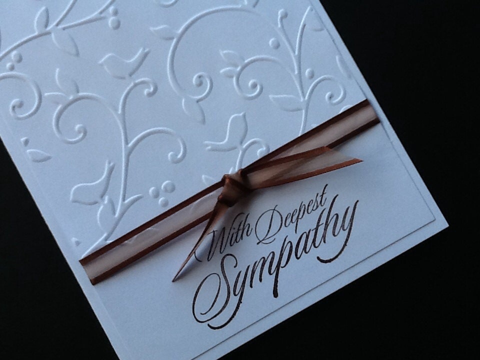 Sympathy Card Handmade - Etsy