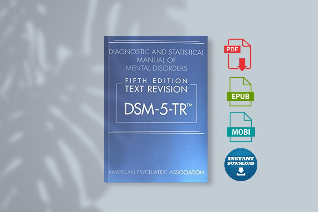 DSM-5-TR 5th Edition: Diagnostic and Statistical Manual of Mental ...