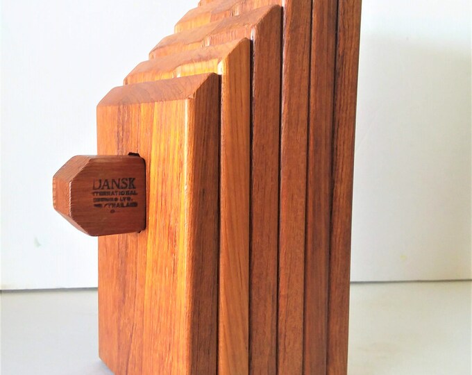 IHQ Dansk Teak Knife Block Danish Teak Knife Block - Etsy
