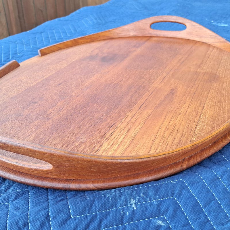 Teak Serving Tray - Etsy