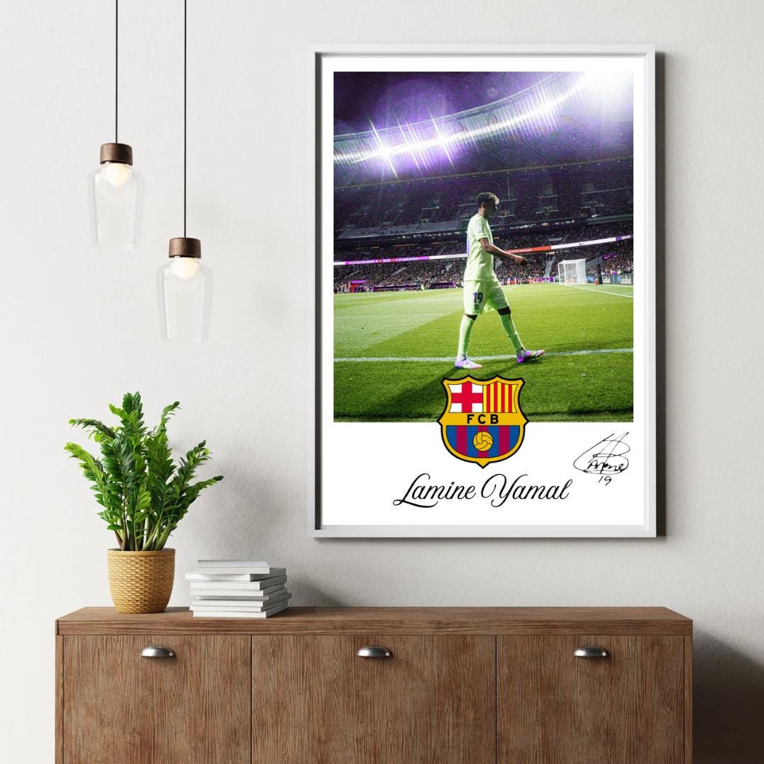 Lamine Yamal Poster Photo | FC Barcelona Wonderkid | Football Wall Art ...