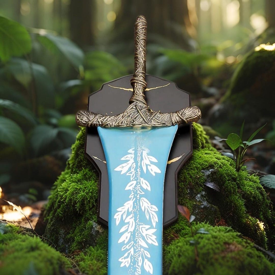 Blue Moonlight Fantasy Greatsword: Hand-forged High Carbon Steel ...