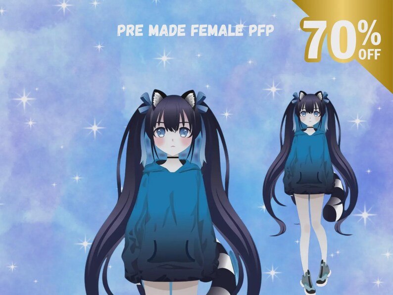 Premium Premade PFP Model Art, Chibi Art, Icon for Streamers, PFP Icon ...