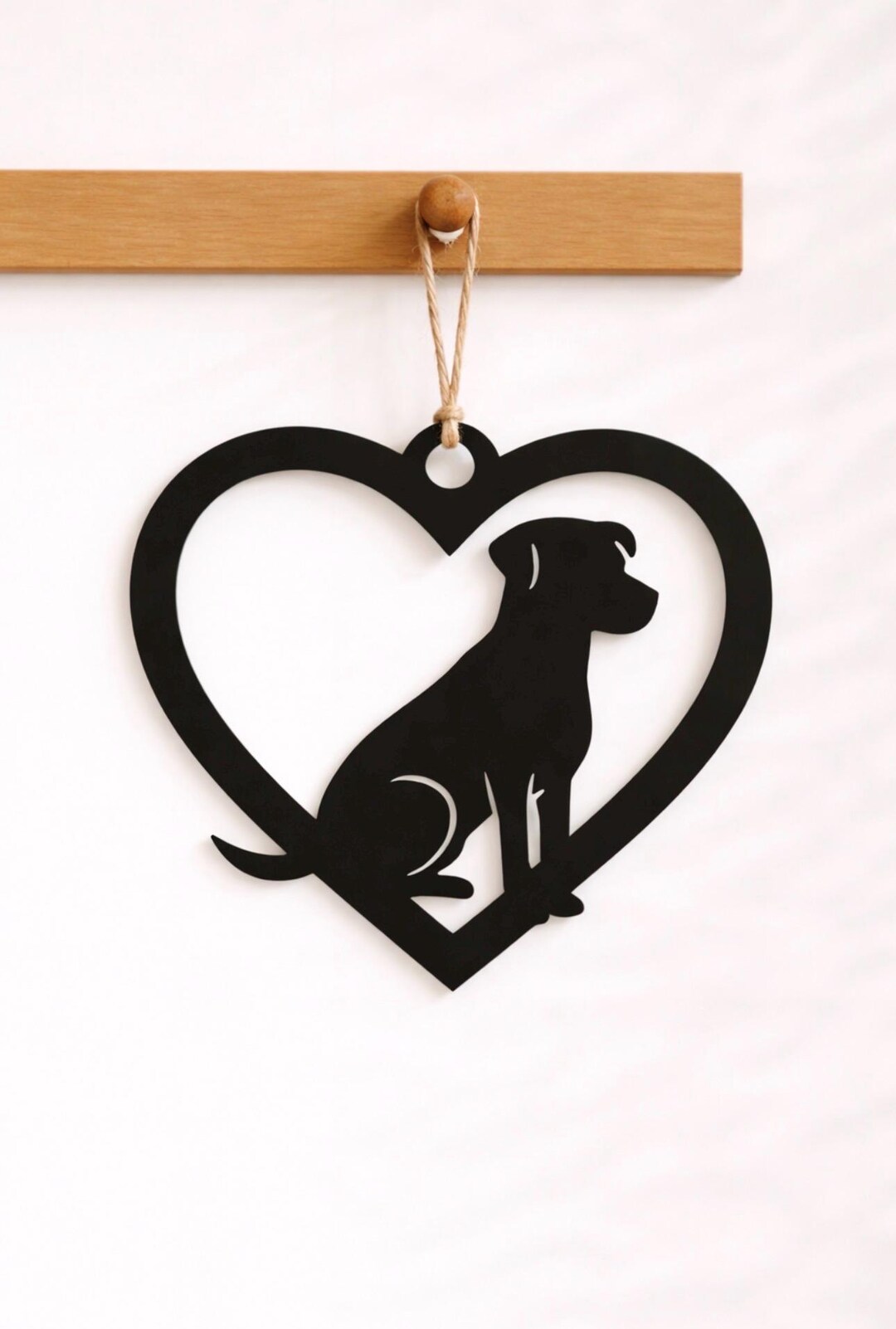 Jack Russell Heart Ornament, Metal Jack Russell Garden Decor, Dog ...