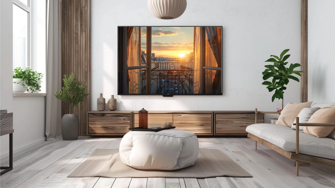 Frame TV Art Golden Hour Window | Paris City Sunset Digital Download ...