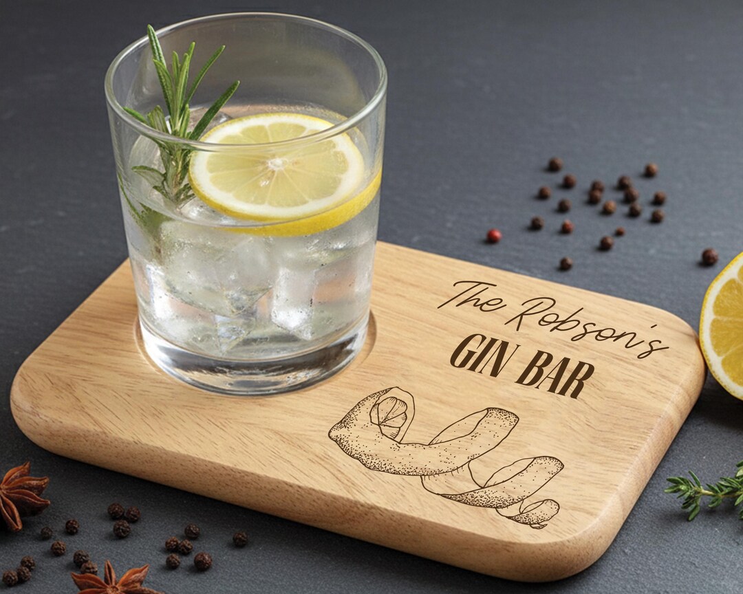 Personalised Gin Cocktail Board, Valentines Gift for Her, Mothers Day ...