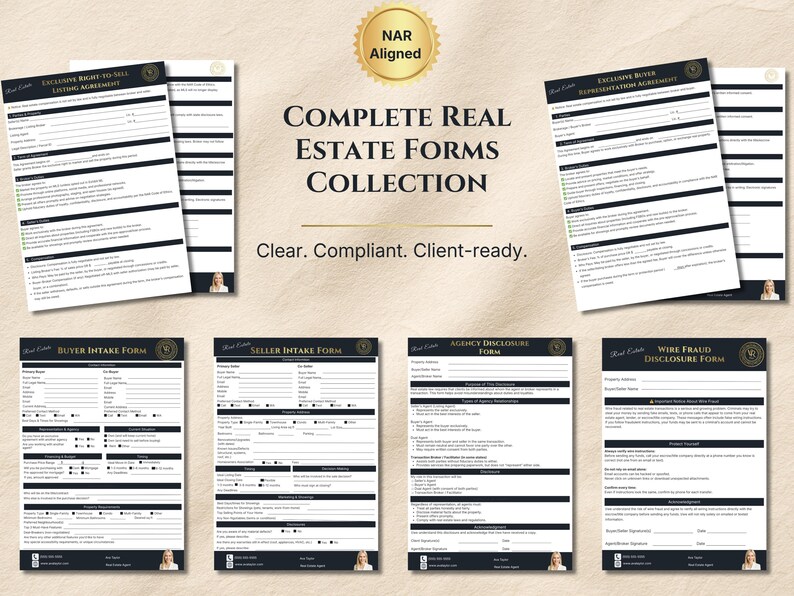 2026 Complete Realtor Forms Bundle | Buyer, Seller Intake, Agreements ...