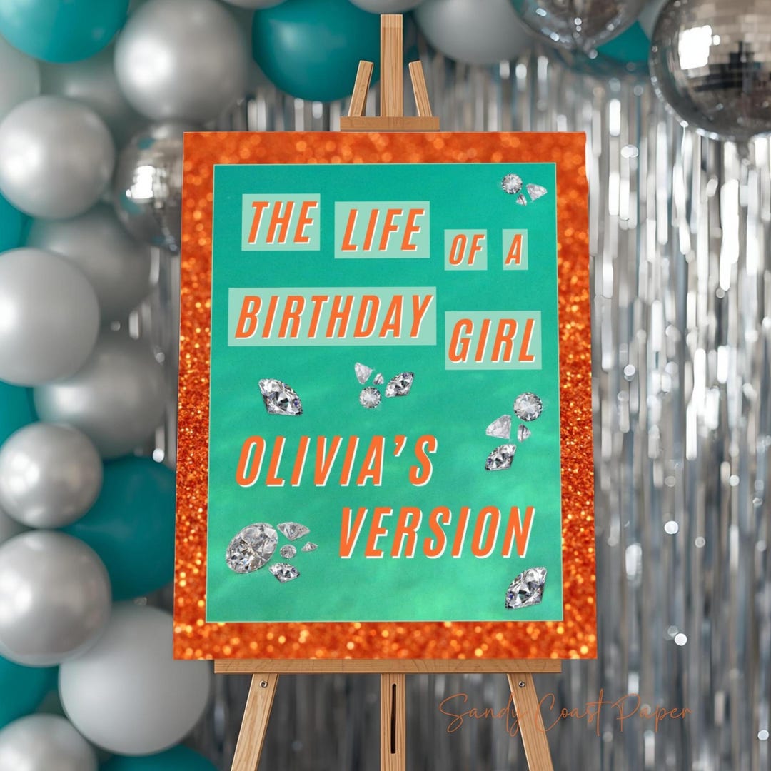The Life of a Birthday Girl | Showgirl Birthday Party Printable ...