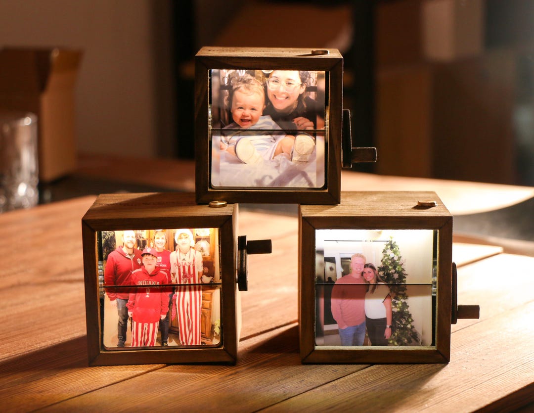 Personalized Photo Flipbook Animation Box,custom Wooden Photo Book With ...