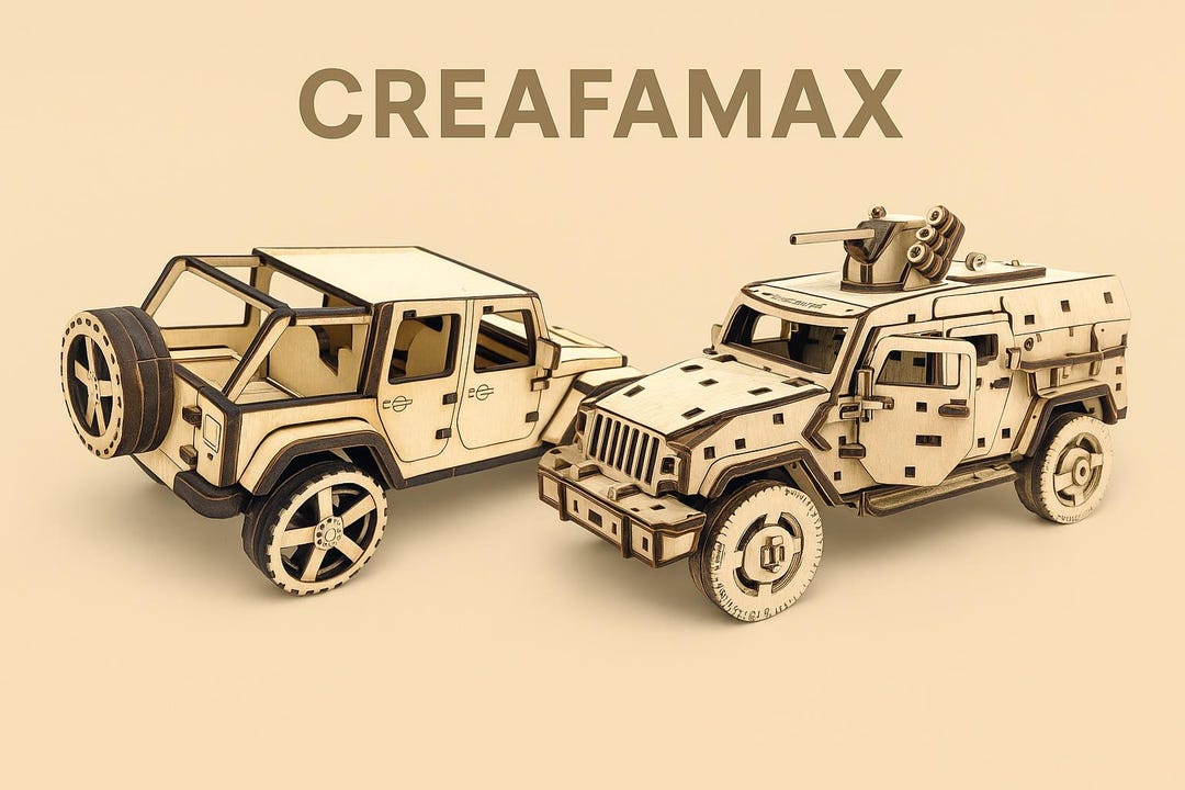 Jeep & Military Vehicle – Laser Cut Models 3mm MDF CNC Files SVG 4x4 ...