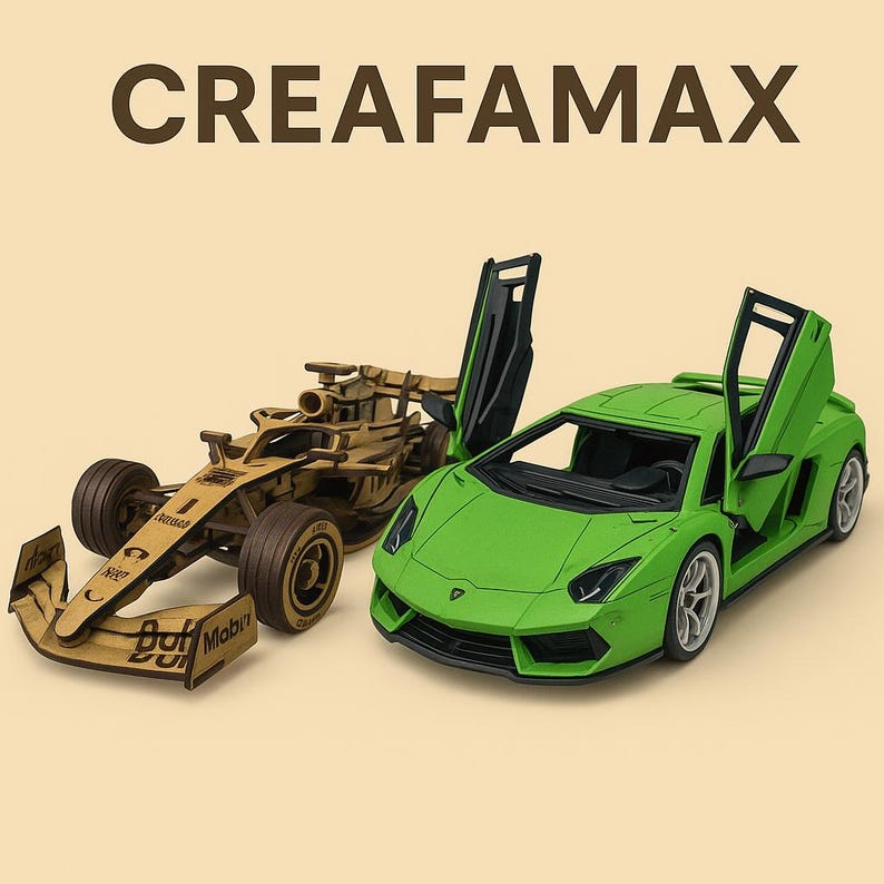 Formula 1 & Lamborghini – 3mm/4mm Laser Cut - SVG Files Set of 2 Cars ...