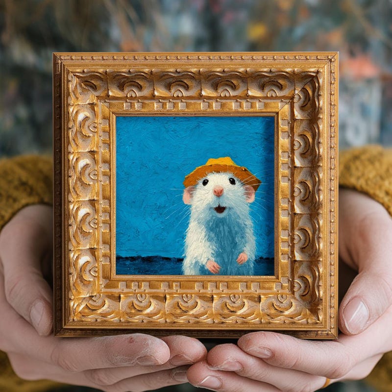 Hamster Painting - Etsy