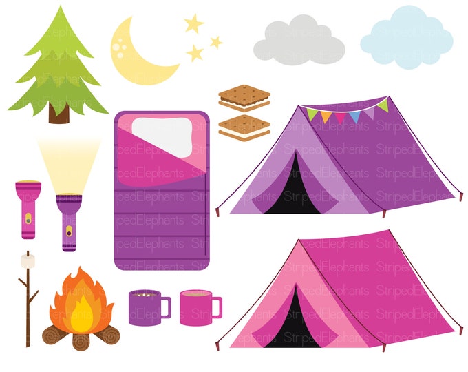 Happy Camper Girls' Camping Birthday Party Glamping Vintage Camper Diy ...