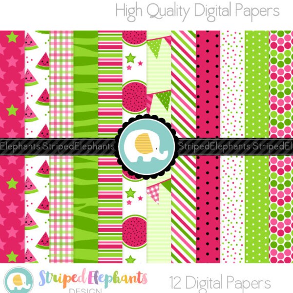 Watermelon Paper - Etsy