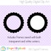 Scalloped Circle Frames Clipart Frames Digital Borders Round Printable ...