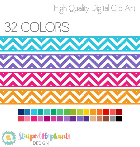 Orange Chevron Border