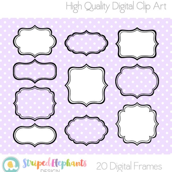 Fancy Digital Frames - Etsy