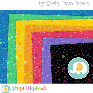 Galaxy Star Digital Papers, Stary Digital Scrapbook Papers, Star ...