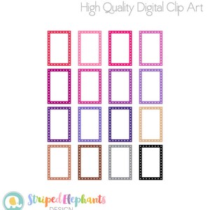Star Rectangle Digital Frames 2 Clip Art Frames Rectangular Printable ...