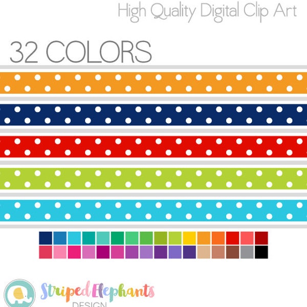 Polka Dot Borders - Etsy