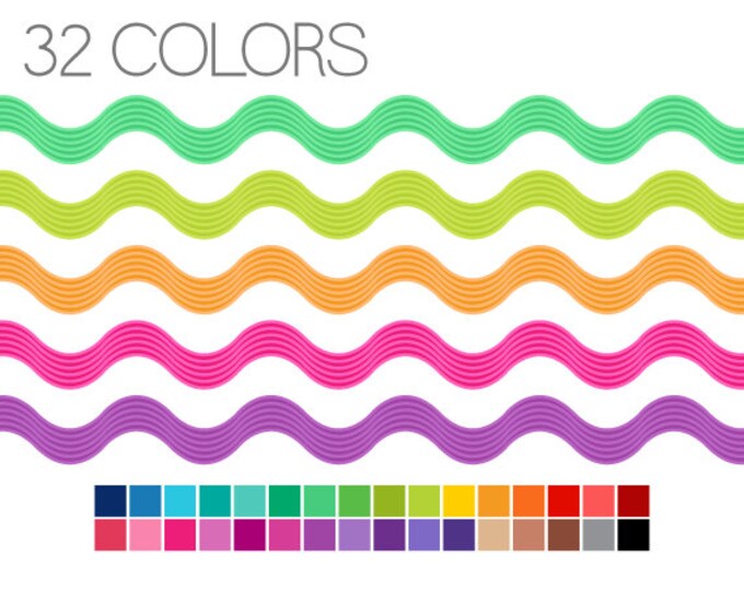 Clipart Borders Ric Rac Digital Edging Instant Download Commercial Use ...