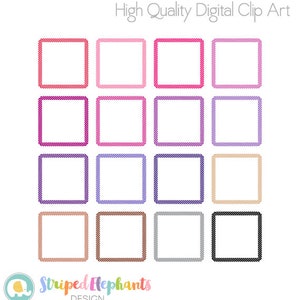 Digital Frames Rope Clip Art Frames Square Printable Borders Instant ...