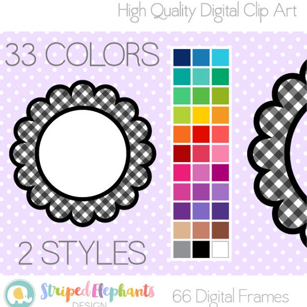 Gingham Clip Art - Etsy