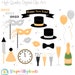 New Year's Eve Clip Art Party Clip Art Instant Download Commercial Use ...