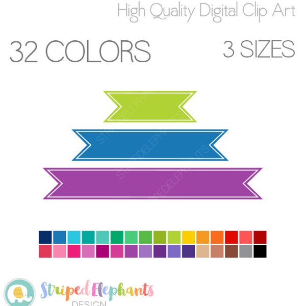 Banner Clip Art - Etsy