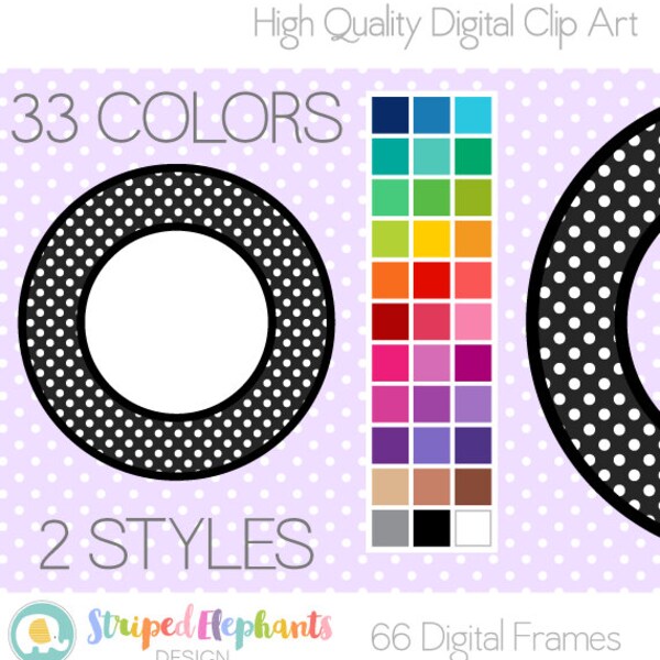 Polka Dot Frame - Etsy