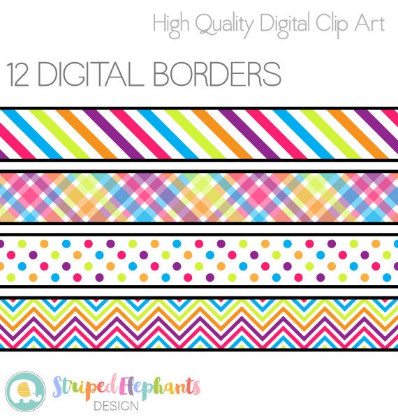 Rainbow Stripe Border