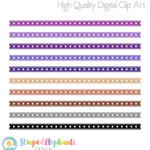 Digital Borders Clip Art Dash Dot Digital Ribbon Clipart Instant ...