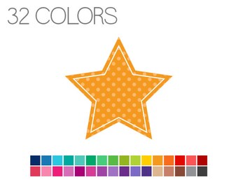 Star Polka Dot | Etsy