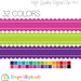 Rainbow Digital Border Clipart Digital Scrapbook Edging Instant ...